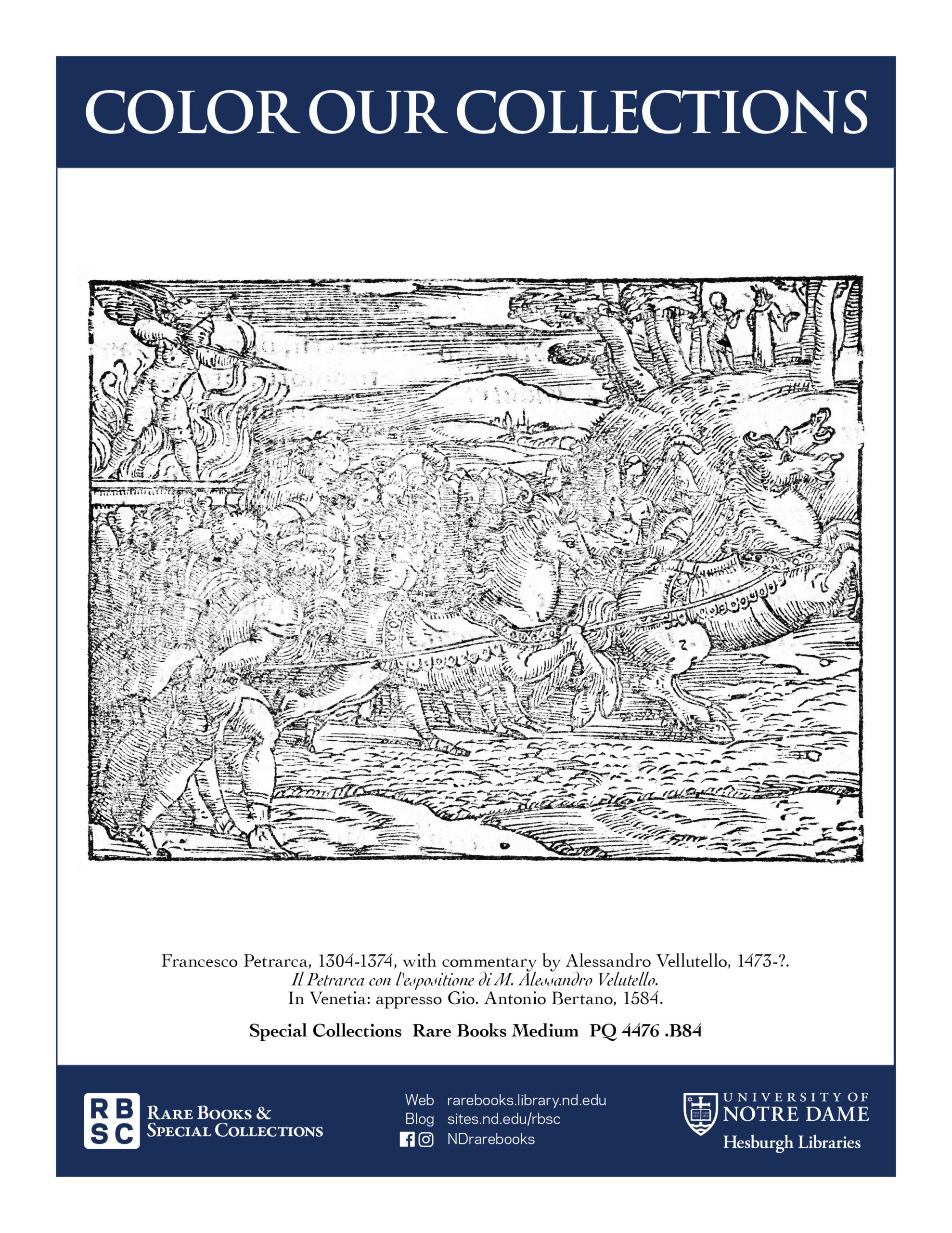 Color Our Collections: Images from the Current Exhibit – RBSC at ND